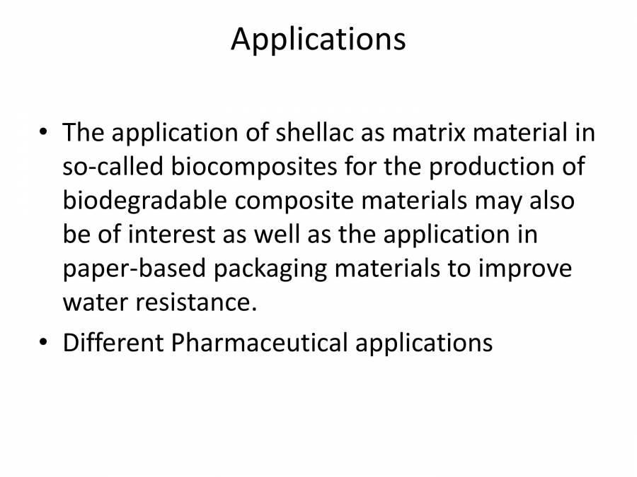 Shellac - PowerPoint Slides - LearnPick India