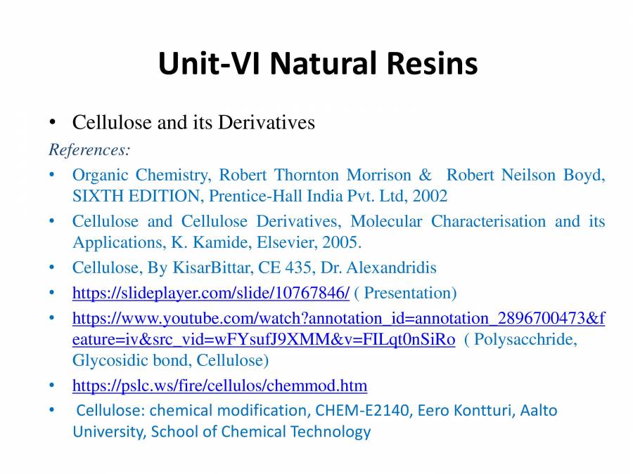 Cellulose And Cellulose Nitrate - PowerPoint Slides - LearnPick India