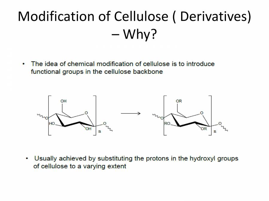 Cellulose And Cellulose Nitrate - PowerPoint Slides - LearnPick India