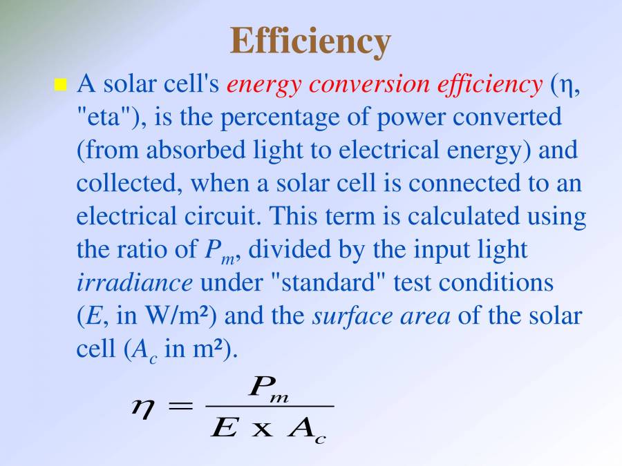 Solar Cell Technology - PowerPoint Slides - LearnPick India
