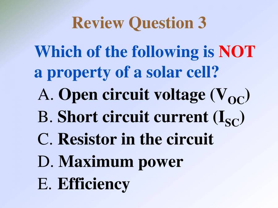 Solar Cell Technology - PowerPoint Slides - LearnPick India