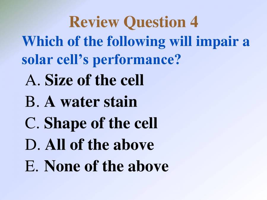 Solar Cell Technology - PowerPoint Slides - LearnPick India