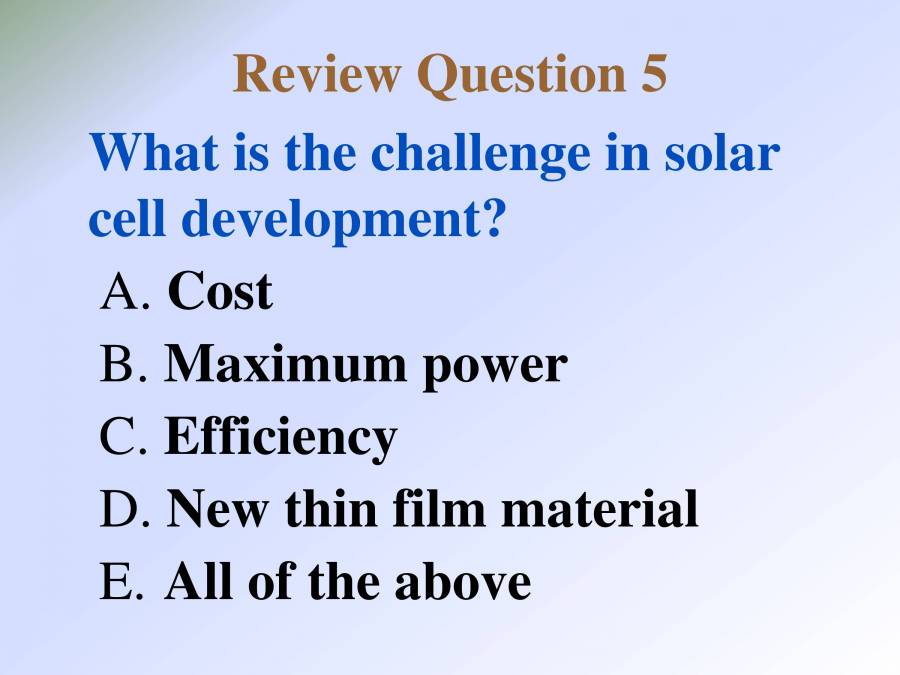 Solar Cell Technology - PowerPoint Slides - LearnPick India