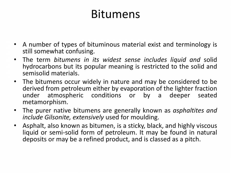 Bituminuous Plastic - PowerPoint Slides - LearnPick India