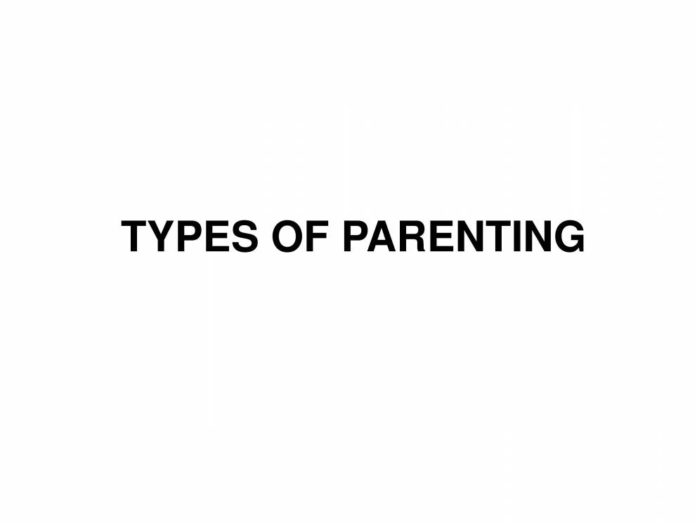 Parenting - PowerPoint Slides - LearnPick India
