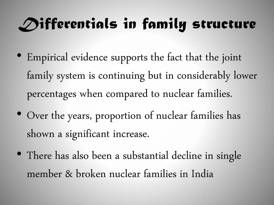 Socio Demography Of Family, Family Climate, Process And Stress ...