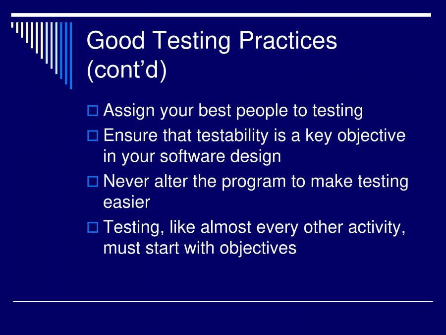 Presentation On Software Testing - PowerPoint Slides - LearnPick India