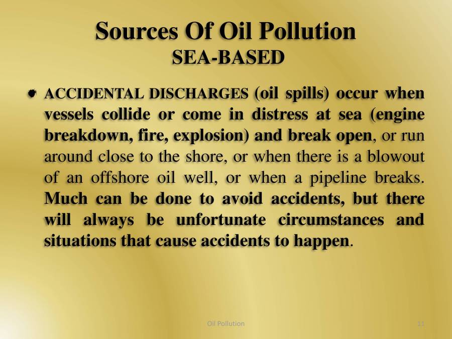 Oil Pollution PPT - PowerPoint Slides - LearnPick India