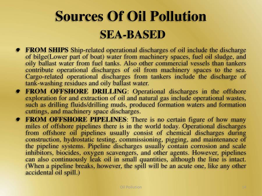 Oil Pollution PPT - PowerPoint Slides - LearnPick India