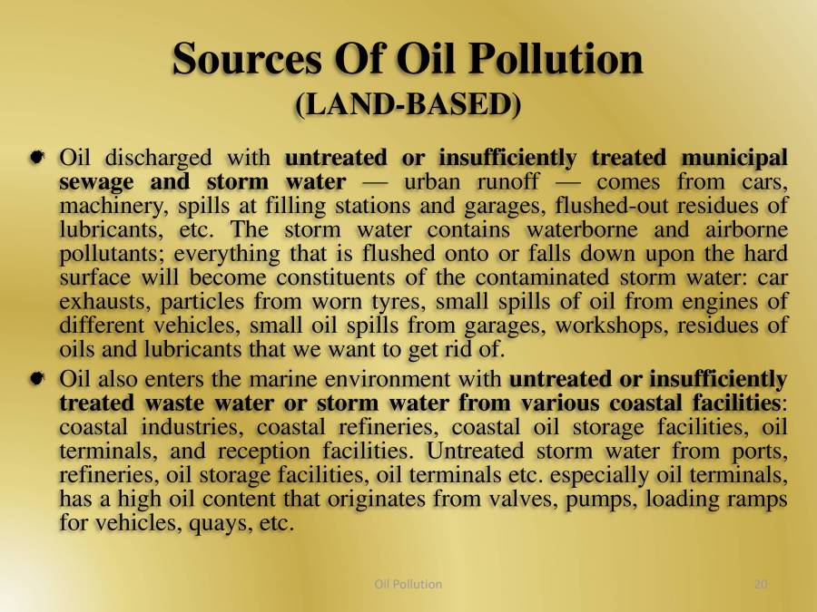 Oil Pollution PPT - PowerPoint Slides - LearnPick India