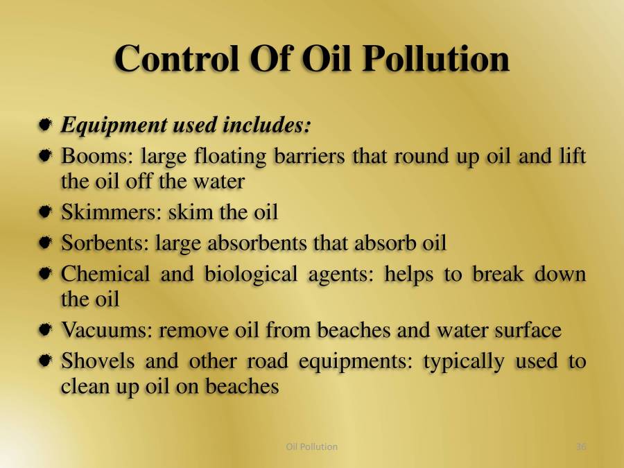 Oil Pollution PPT - PowerPoint Slides - LearnPick India