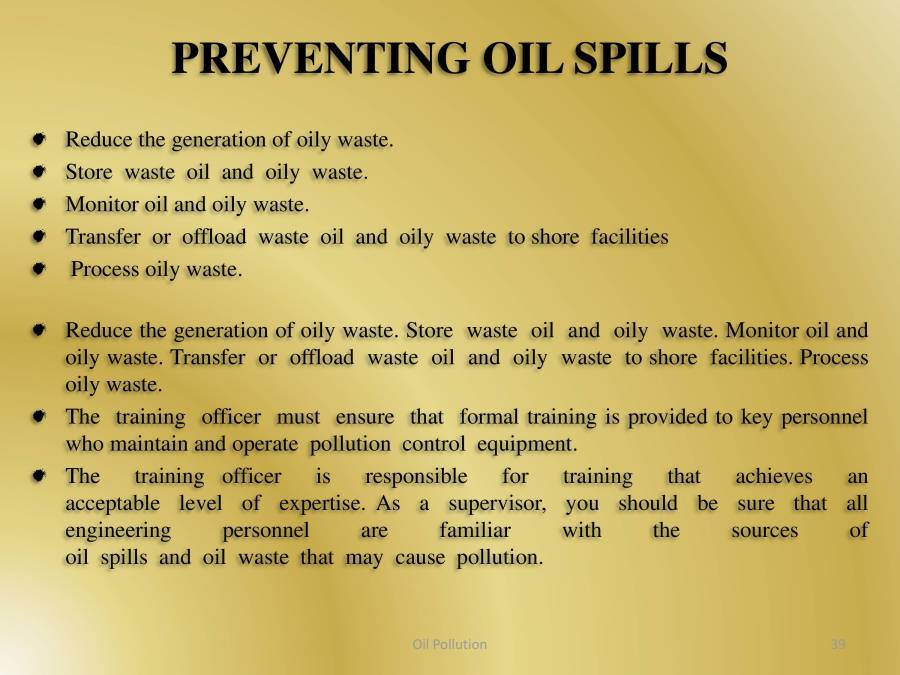 Oil Pollution PPT - PowerPoint Slides - LearnPick India