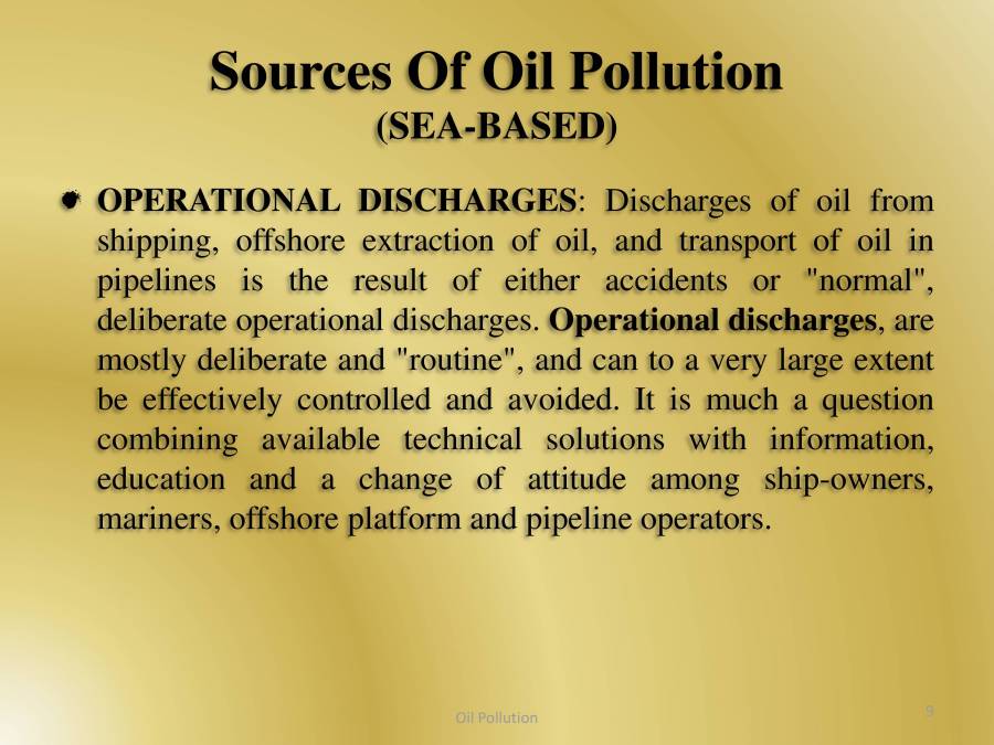 Oil Pollution PPT - PowerPoint Slides - LearnPick India