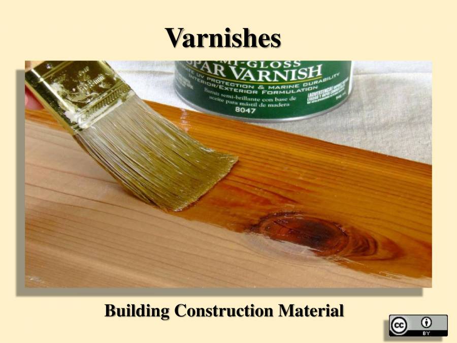 PPT On Building Construction Material (Varnishes) - PowerPoint Slides - LearnPick India