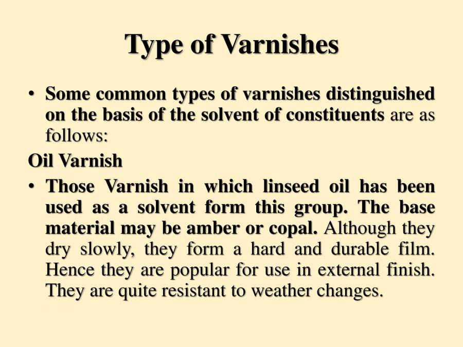 PPT On Building Construction Material (Varnishes) - PowerPoint Slides ...