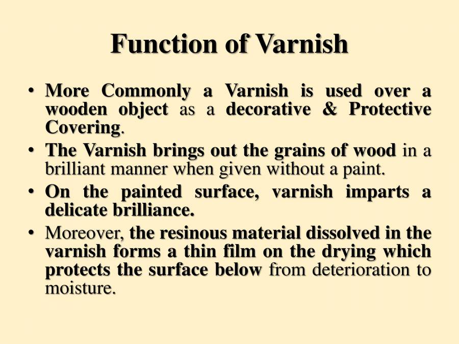 PPT On Building Construction Material (Varnishes) - PowerPoint Slides ...