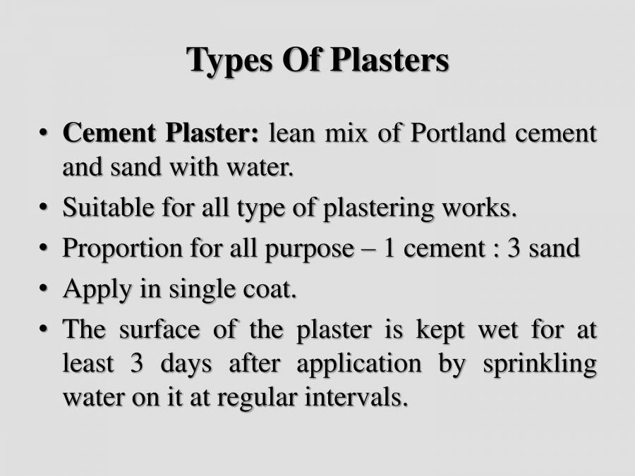 Building Construction Material (Mortars And Plasters) - PowerPoint ...