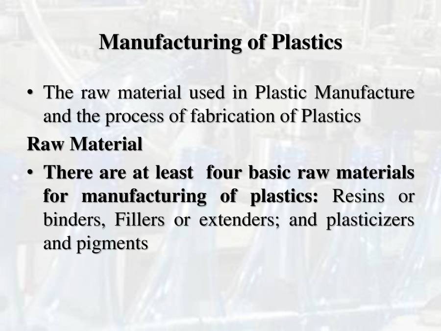 Building Construction Material (Plastics) - PowerPoint Slides ...