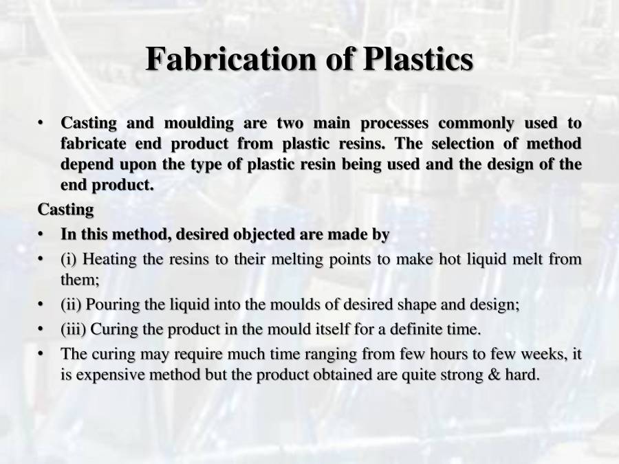 Building Construction Material (Plastics) - PowerPoint Slides ...