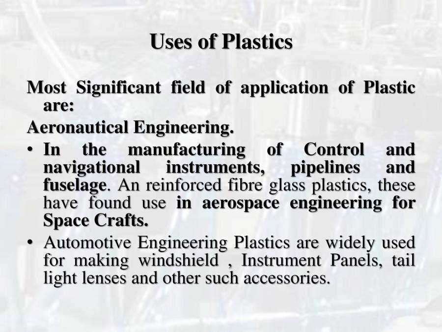 Building Construction Material (Plastics) - PowerPoint Slides ...