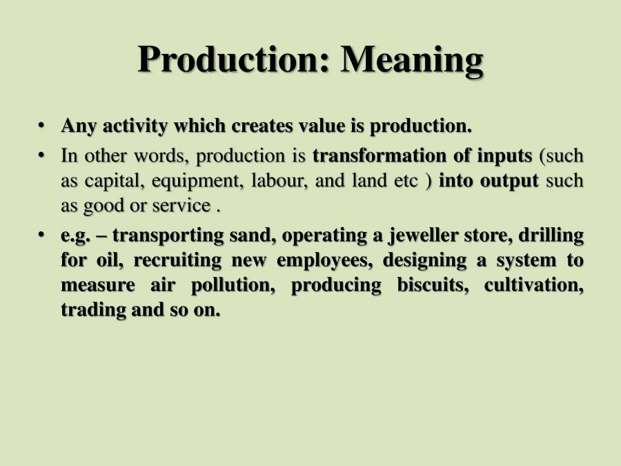 PPT On Production Function - PowerPoint Slides - LearnPick India