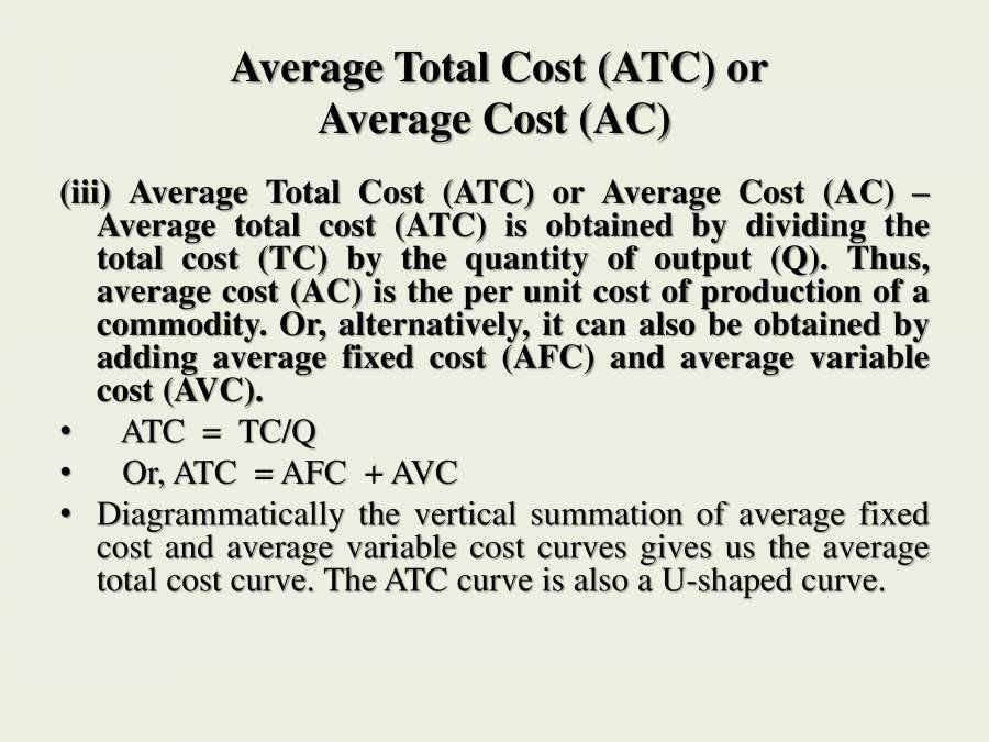 Total Variable Cost Formula