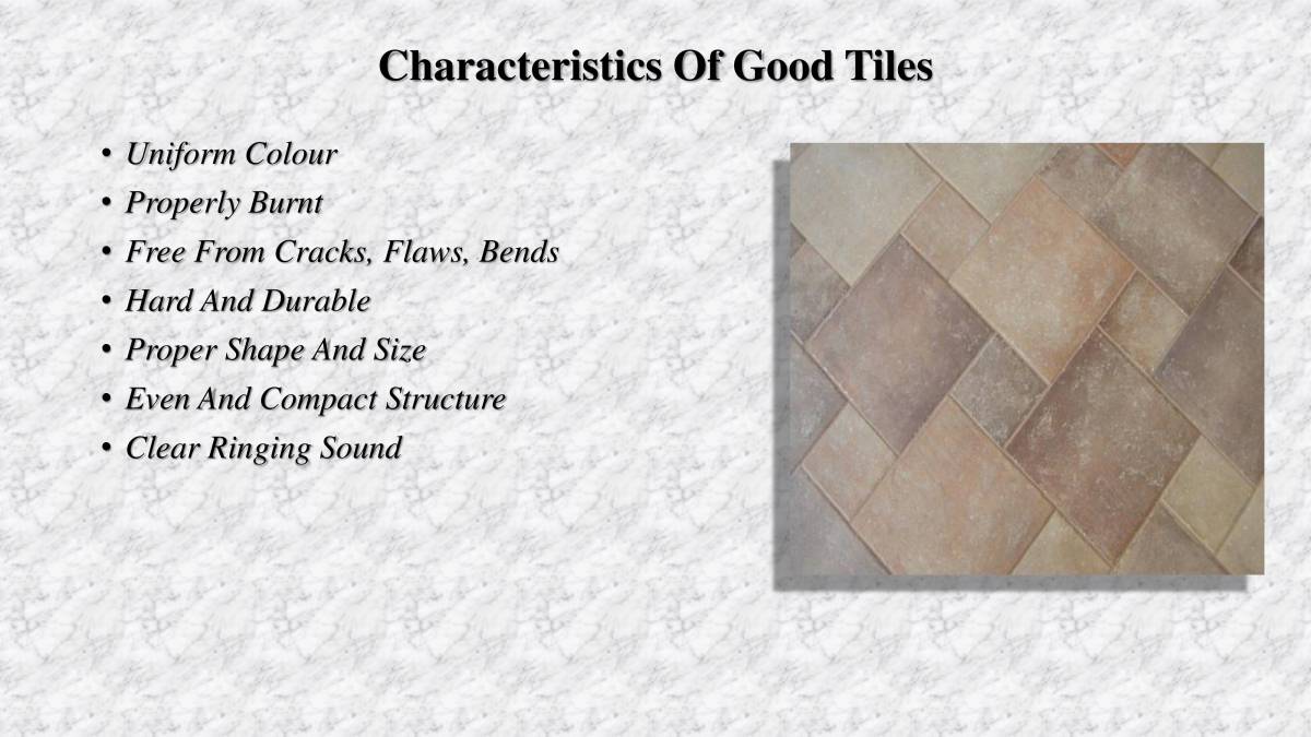 PPT On Tiles ( Building Construction Material) - PowerPoint Slides ...