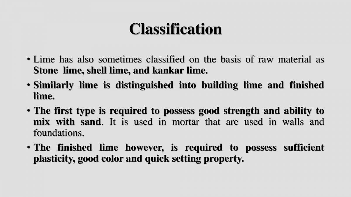 PPT On Lime ( Building Construction Material) - PowerPoint Slides ...