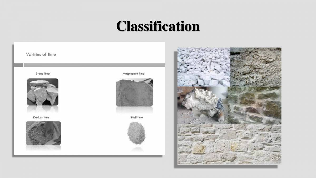 PPT On Lime ( Building Construction Material) - PowerPoint Slides ...