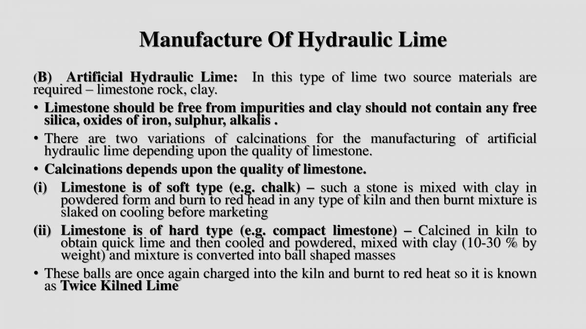 PPT On Lime ( Building Construction Material) - PowerPoint Slides ...