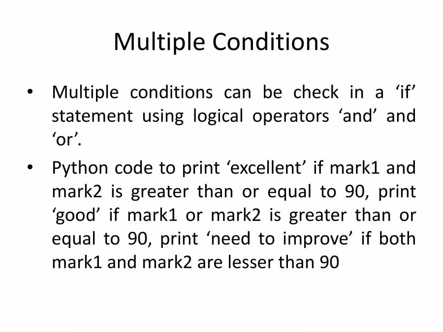 PPT On Python - If_Else - PowerPoint Slides - LearnPick India