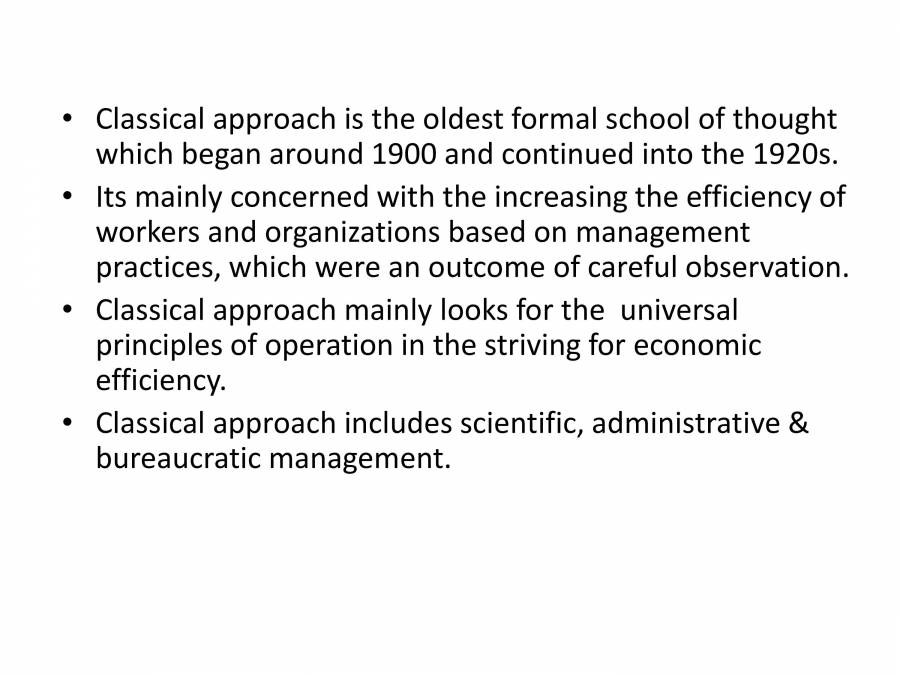 PPT On Introduction To Classical Approach Of Management - PowerPoint ...