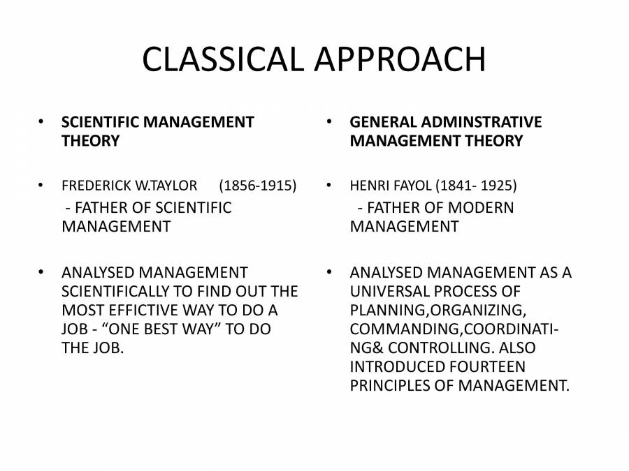 PPT On Introduction To Classical Approach Of Management - PowerPoint ...