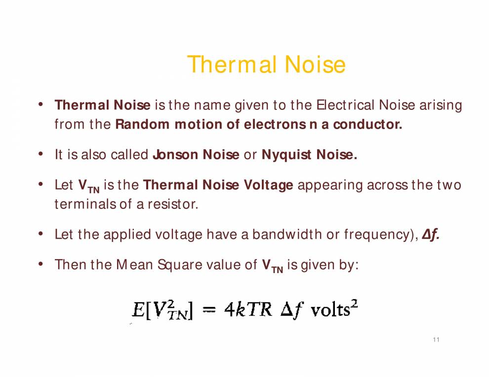 PPT On Noise In Analog Communication - PowerPoint Slides - LearnPick India