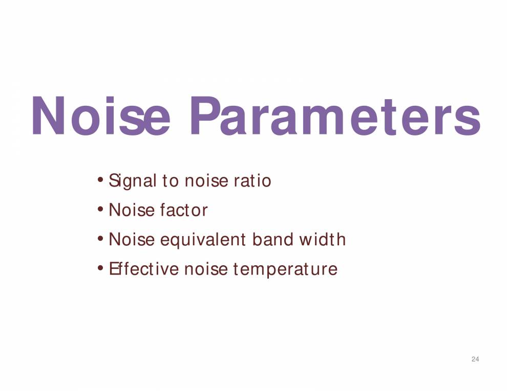 PPT On Noise In Analog Communication - PowerPoint Slides - LearnPick India