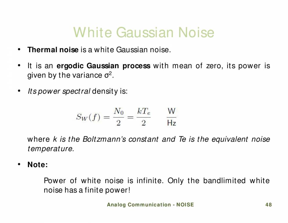PPT On Noise In Analog Communication - PowerPoint Slides - LearnPick India