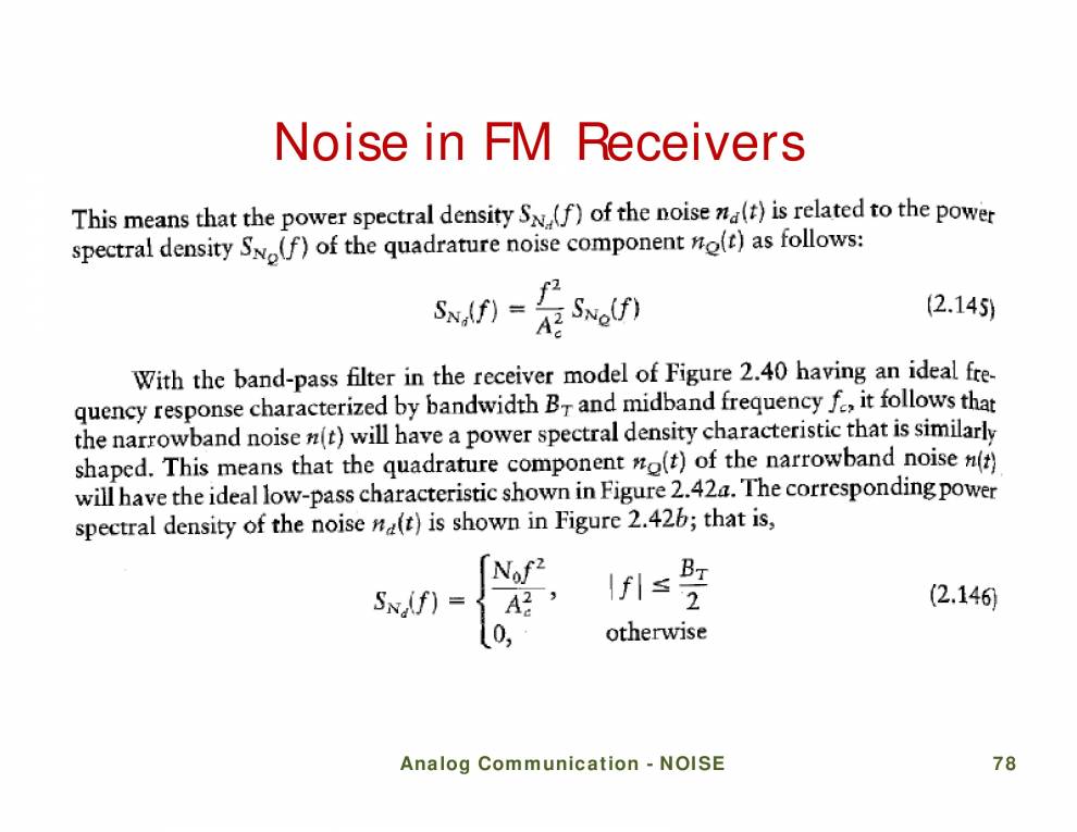 PPT On Noise In Analog Communication - PowerPoint Slides - LearnPick India