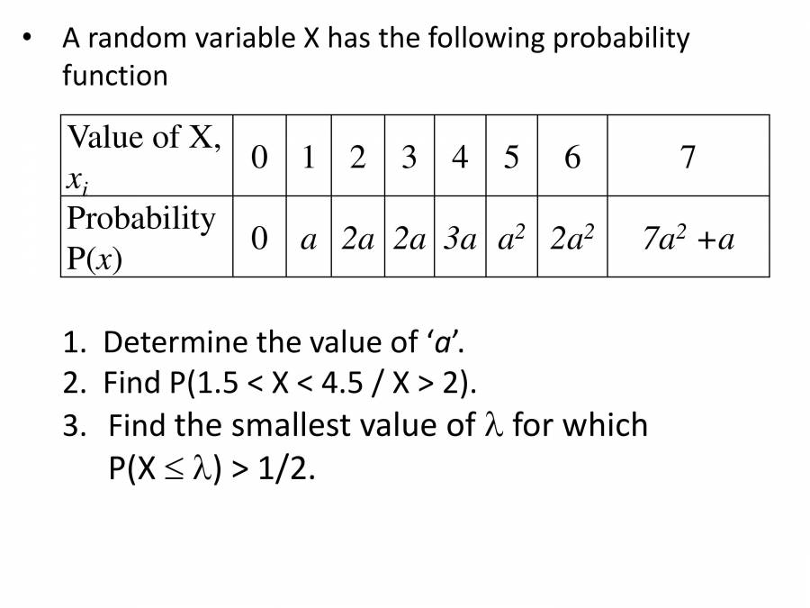 Probability And Random Variable - PowerPoint Slides - LearnPick India