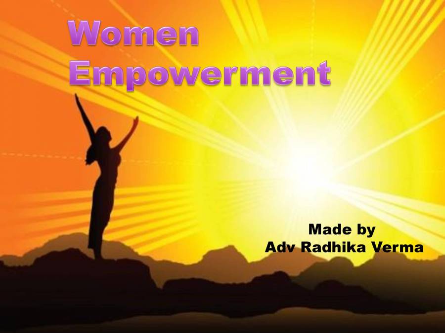 Women Empowerment - PowerPoint Slides - LearnPick India