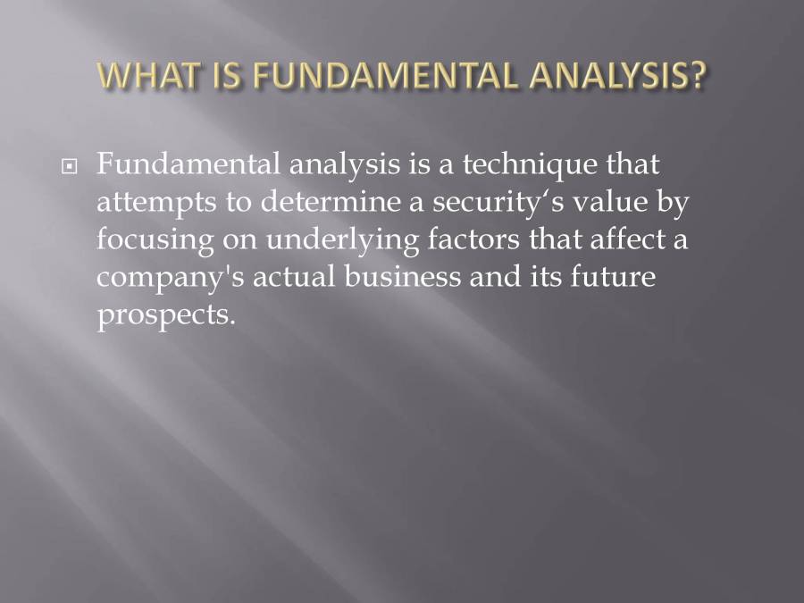 PPT On Fundamental Analysis - PowerPoint Slides - LearnPick India