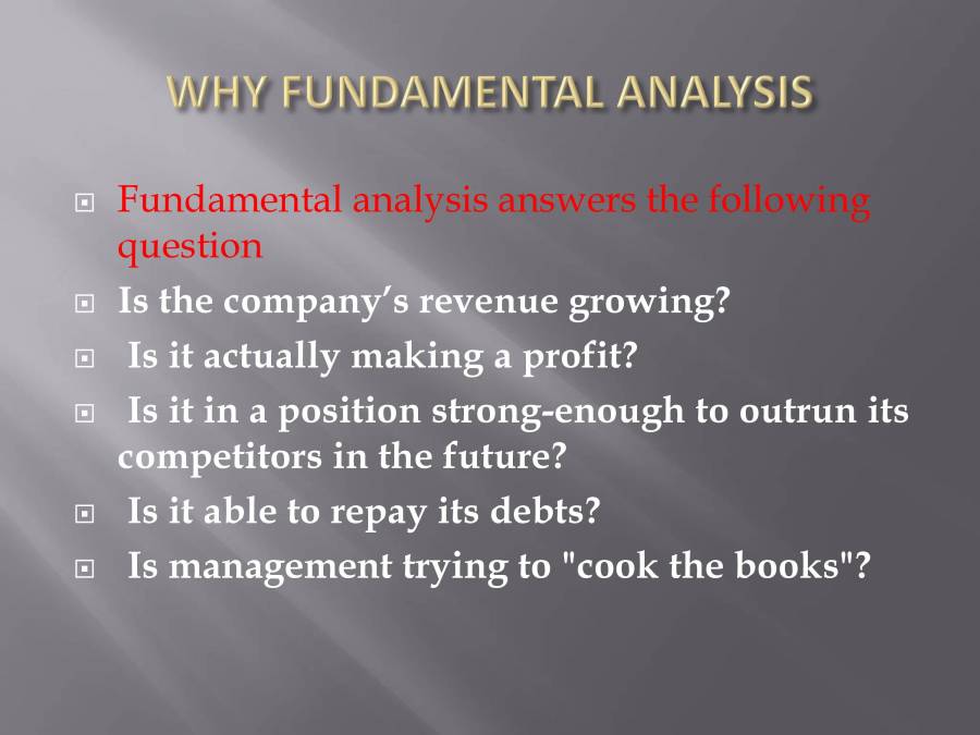 PPT On Fundamental Analysis - PowerPoint Slides - LearnPick India