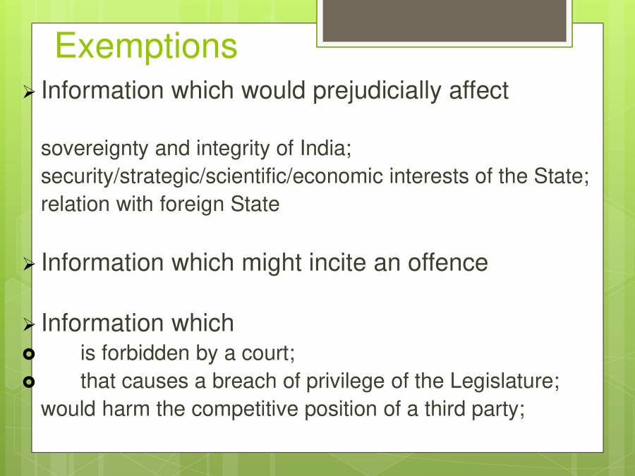 PPT On RTI Act - PowerPoint Slides - LearnPick India