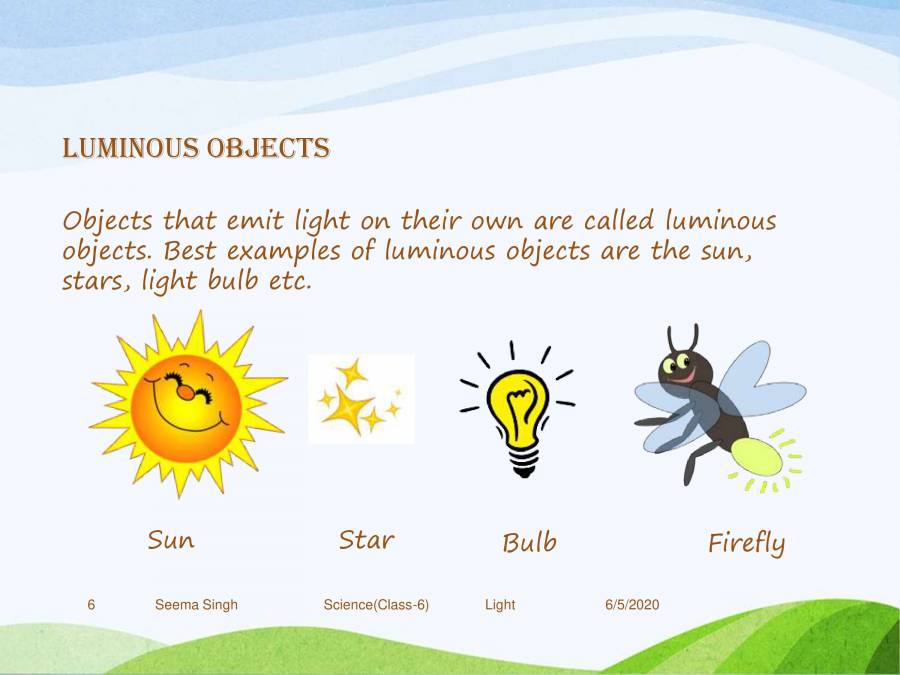 Presentation On Light -Class- VI (Science) - PowerPoint Slides ...