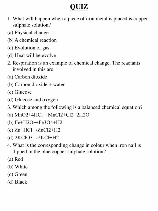 Presentation Chemical Reactions And Equations - PowerPoint Slides ...