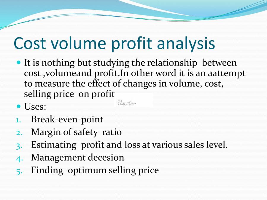 PPT On Cost Volume Profit Analysis - PowerPoint Slides - LearnPick India
