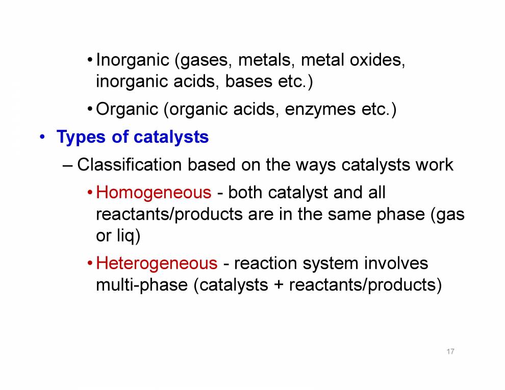 Heterogeneous Catalyst Reaction - PowerPoint Slides - LearnPick India