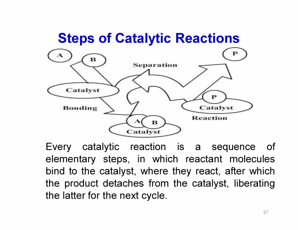 Heterogeneous Catalyst Reaction - PowerPoint Slides - LearnPick India