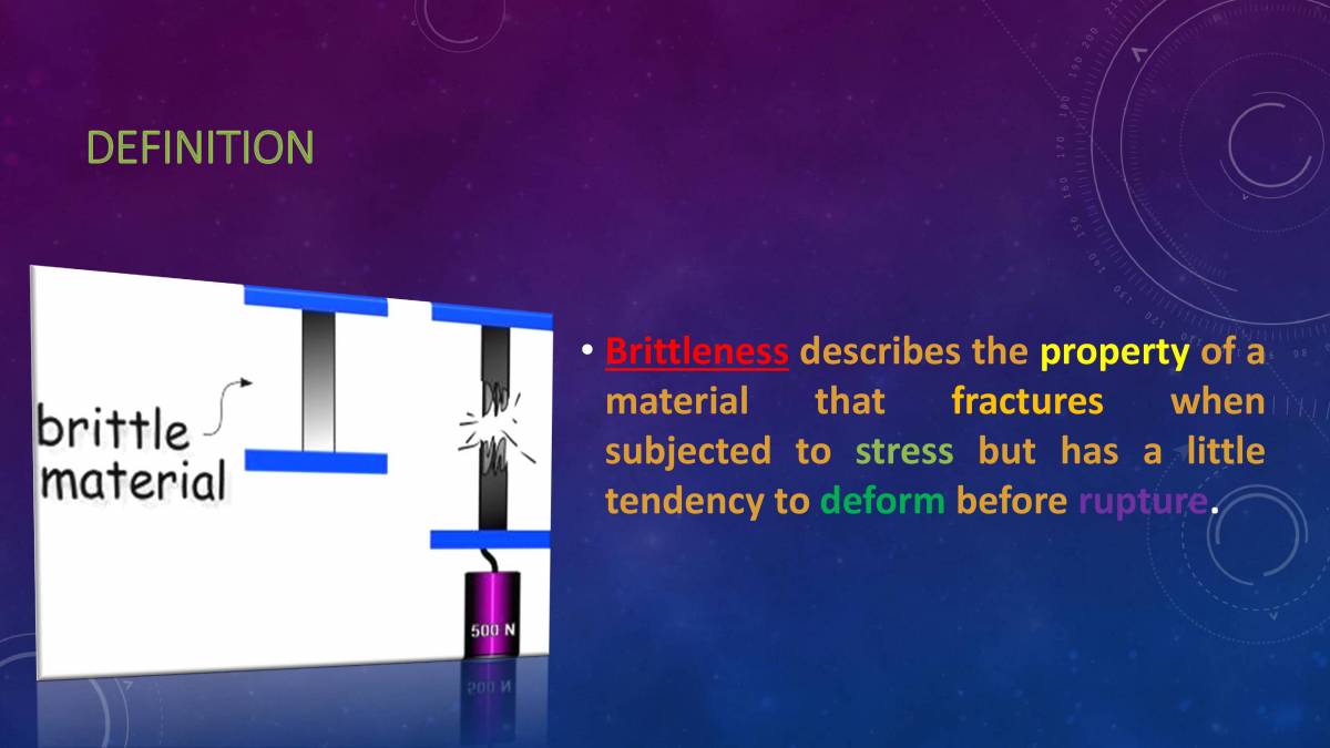 Presentation On Mechanical Engineering | Mechanical Property Of BRITTLENESS - PowerPoint Slides ...