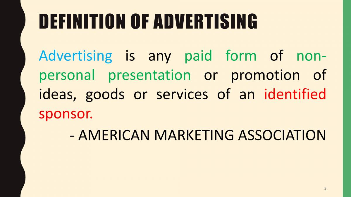 Presentation On Advertising - PowerPoint Slides - LearnPick India