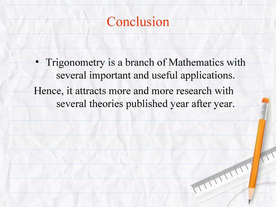 Presentatio On 10th Class Trignometry - PowerPoint Slides - LearnPick India